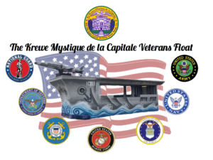 Veterans Float – Krewe Mystique de la Capitale
