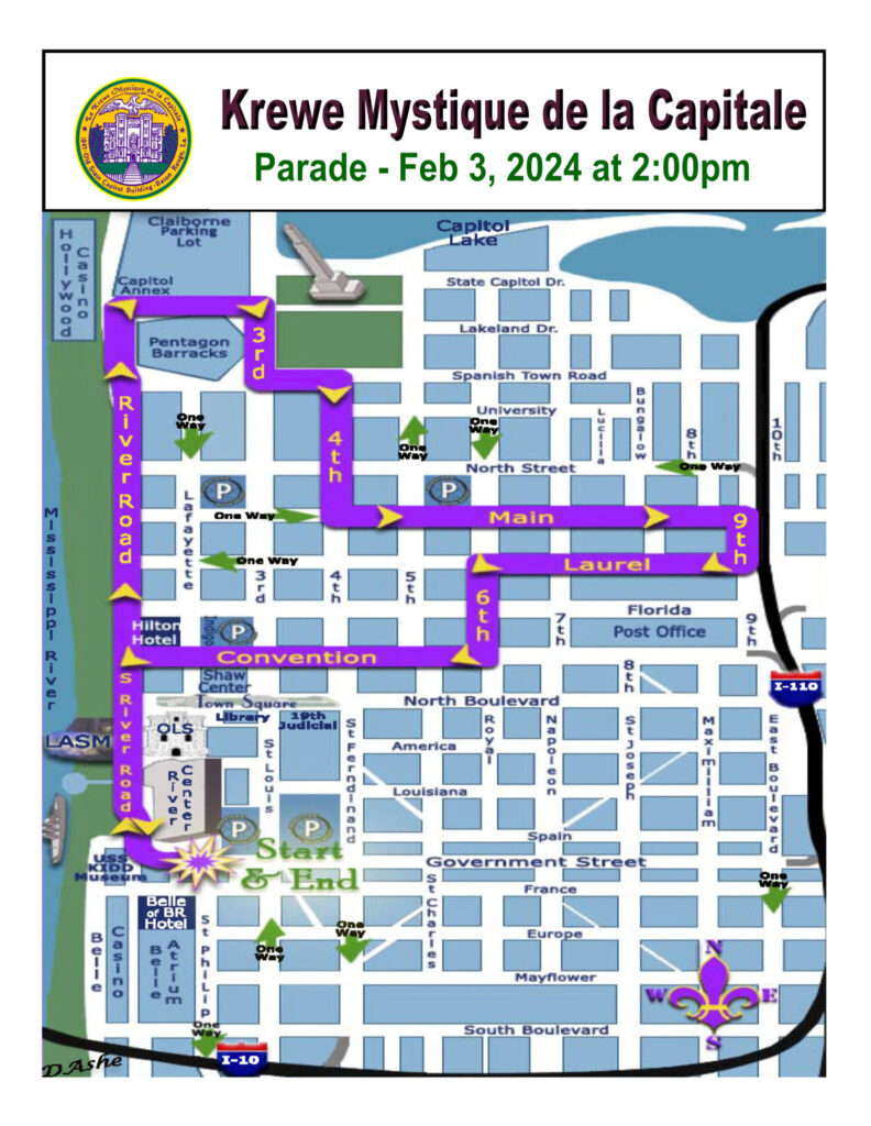 Krewe Mystique de la Capitale – Baton Rouge's Oldest Parading Mardi ...